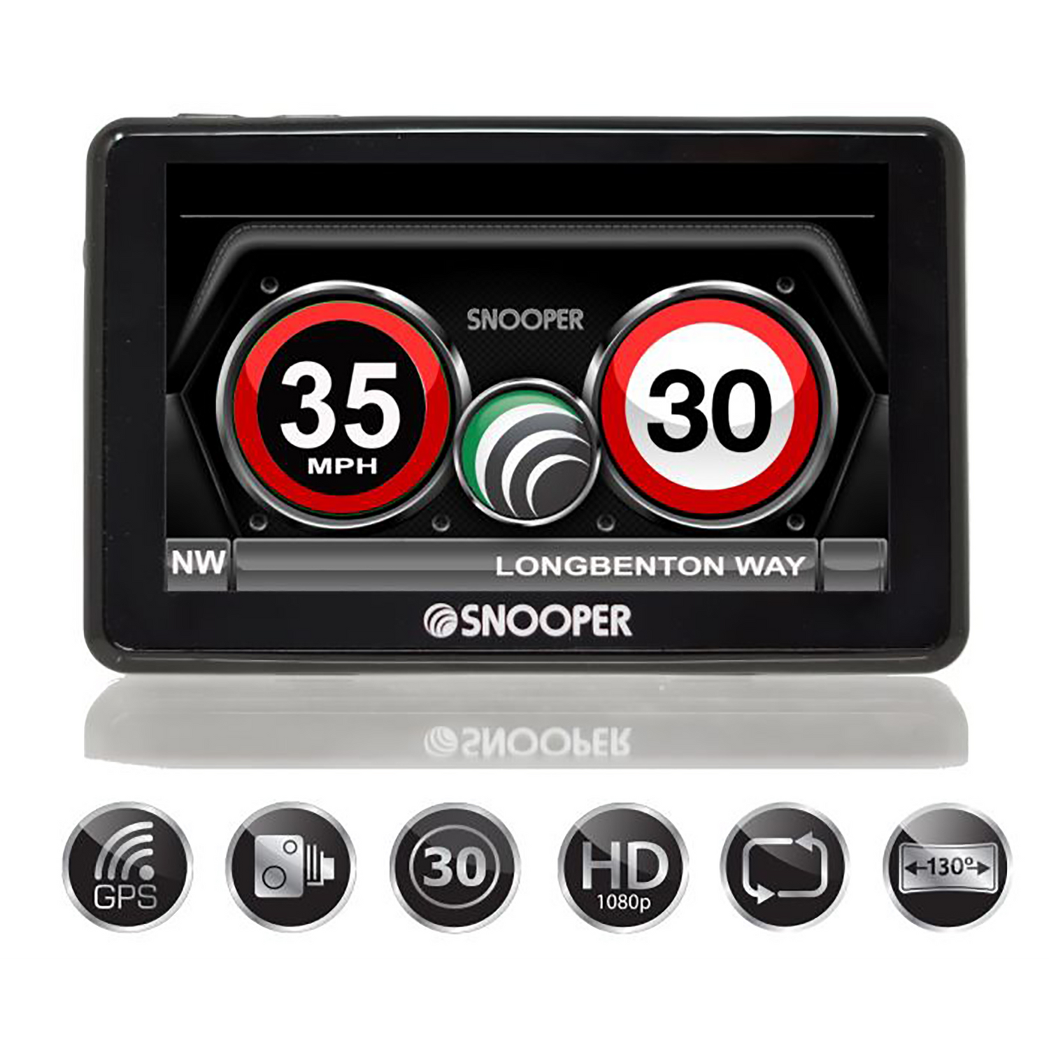 SC5900 My-Speed DVR G3. Speed Limits, Speed cameras, HD Dash Cam | Snooper