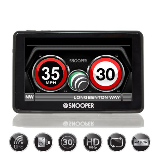 My-Speed DVR G3. Speed Limits, Speed cameras and GPS, HD Dash Cam | Snooper