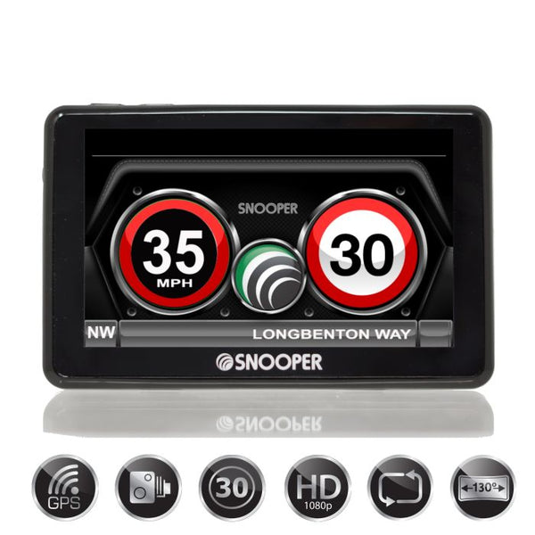 My-Speed DVR G3. Speed Limits, Speed cameras and GPS, HD Dash Cam | Snooper